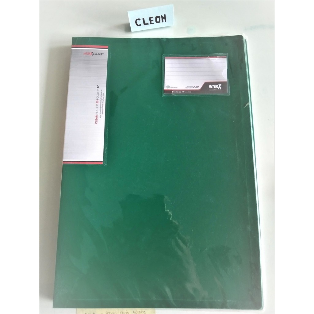Folder/Plastic Folder/Archive Folder/Clearholder Interx folio v20 ...