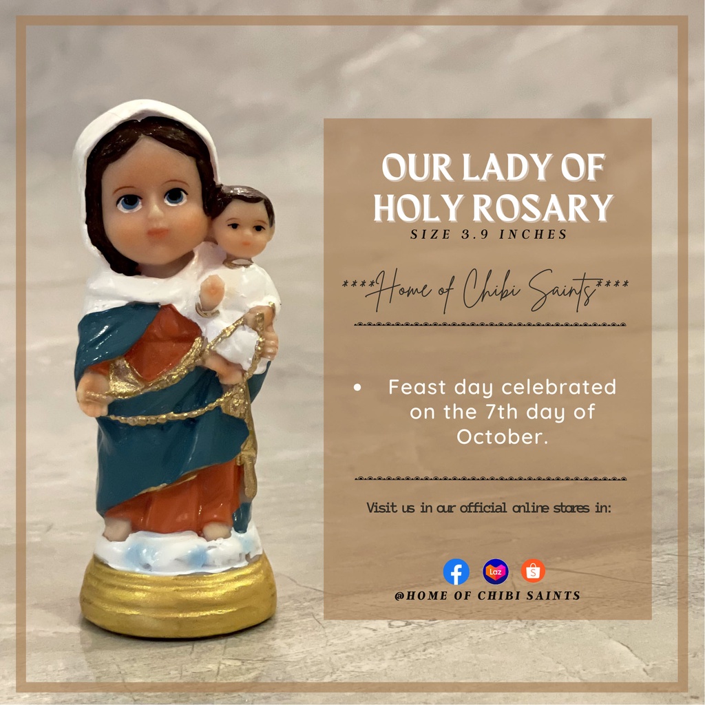 Chibi Saint - Our Lady of Holy Rosary | Shopee Philippines