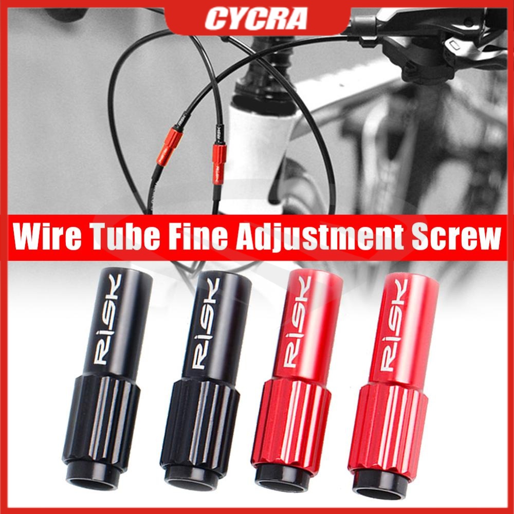 2Pcs 4mm MTB Road Bike Bicycle Inline Cable Adjuster Adapter Screw Bolt ...