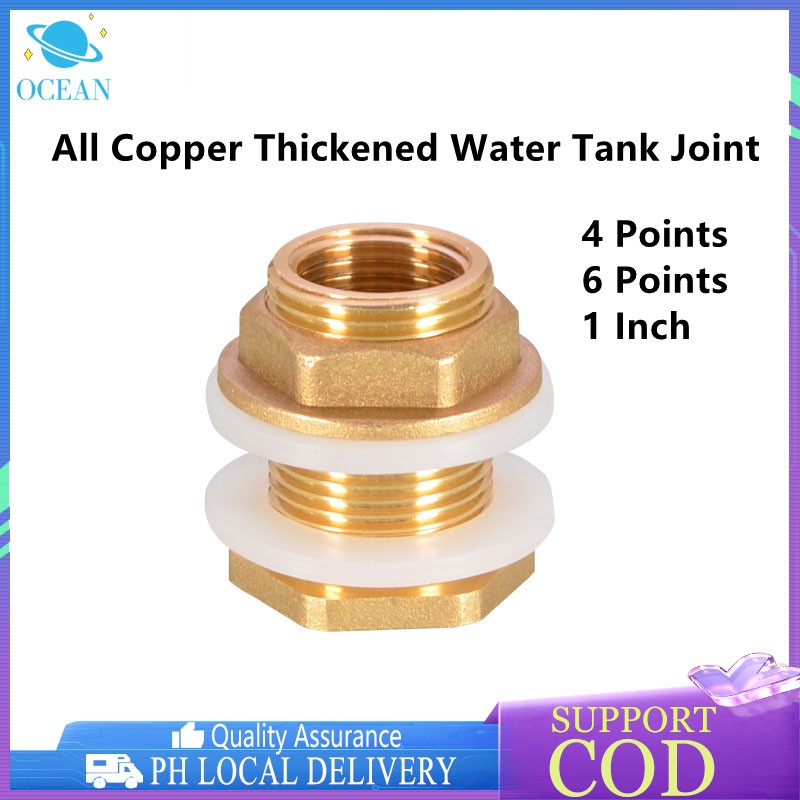 Solid Brass Water Tank Connector Fittings Leak-proof M1/2'' M3/4'' M1 ...