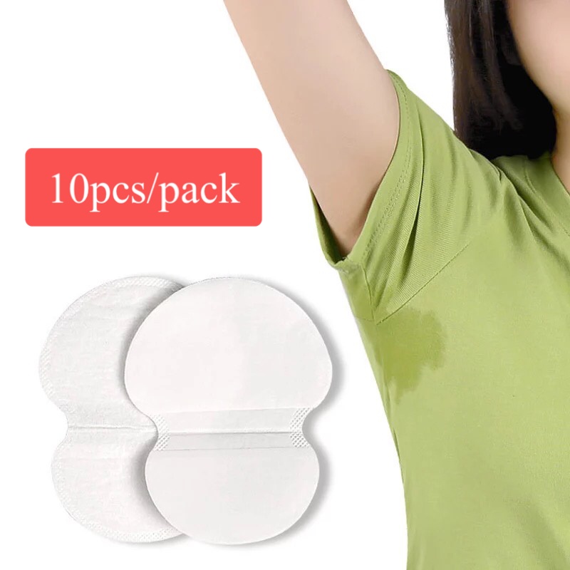 10PCS / Pack Antiperspirant Underarm Dress Sticker Pads Armpits Sweat ...