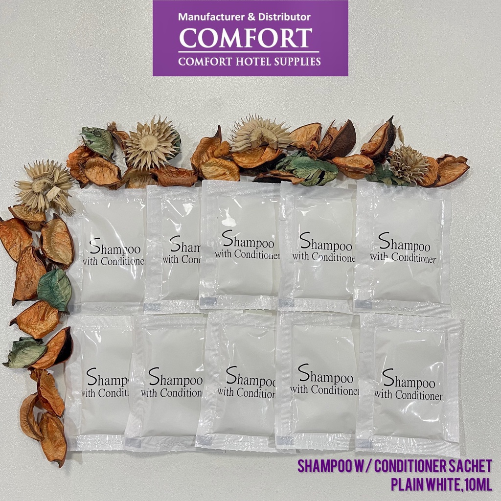 Comfort Hotel Supplies Standard Shampoo With Conditioner Sachet White ...