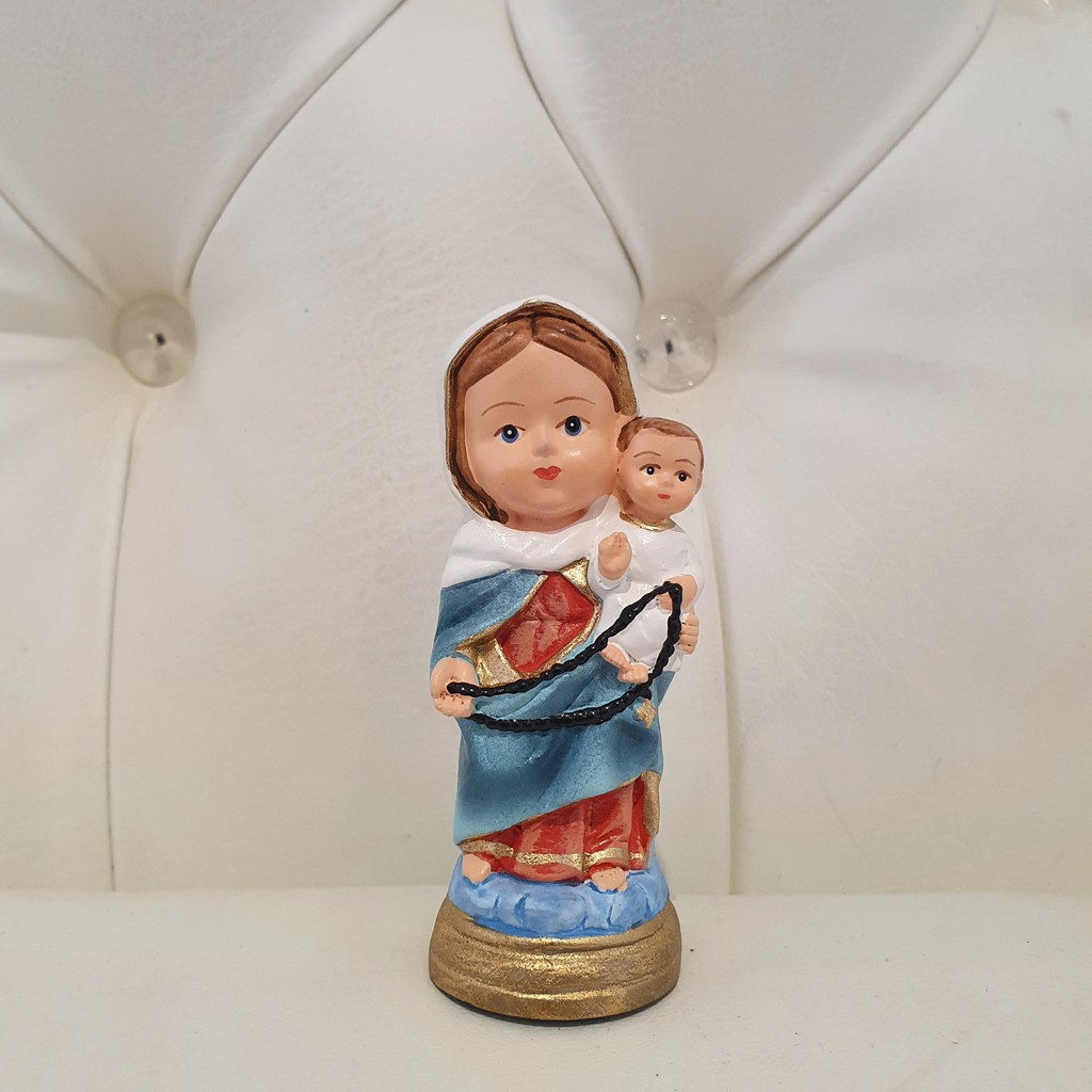 Chibi Our Lady or Rosary / 10 cm Mama Mary religious figurine by ...