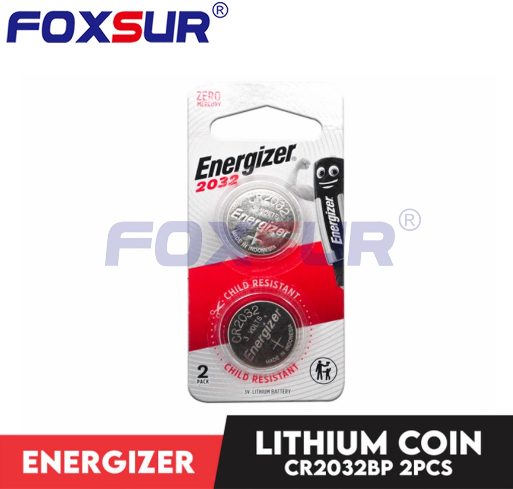 Energizer CR2032 (4 pcs) CR 2032 Battery Coin Cell Button 3V Lithium Batteries CMOS PC Desk Lap ...