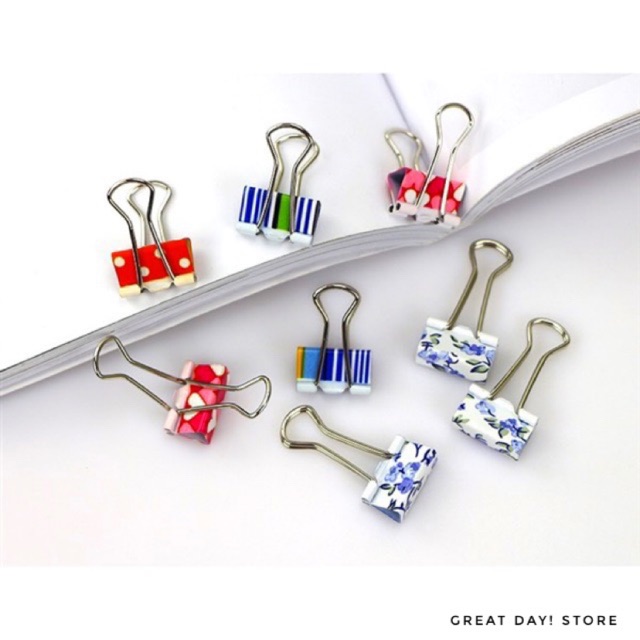 Binder Clip Designer Assorted Premium sold per piece | Shopee Philippines