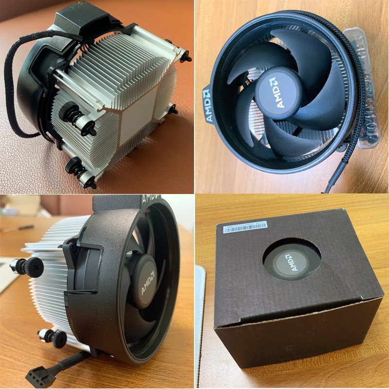 AMD New original cooling desktop fan, compatible with AMD Ryzen AM4 R3 ...