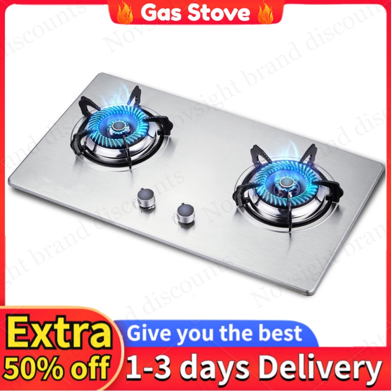 gas stove embedded natural gas liquefied gas stainless steel large gas ...