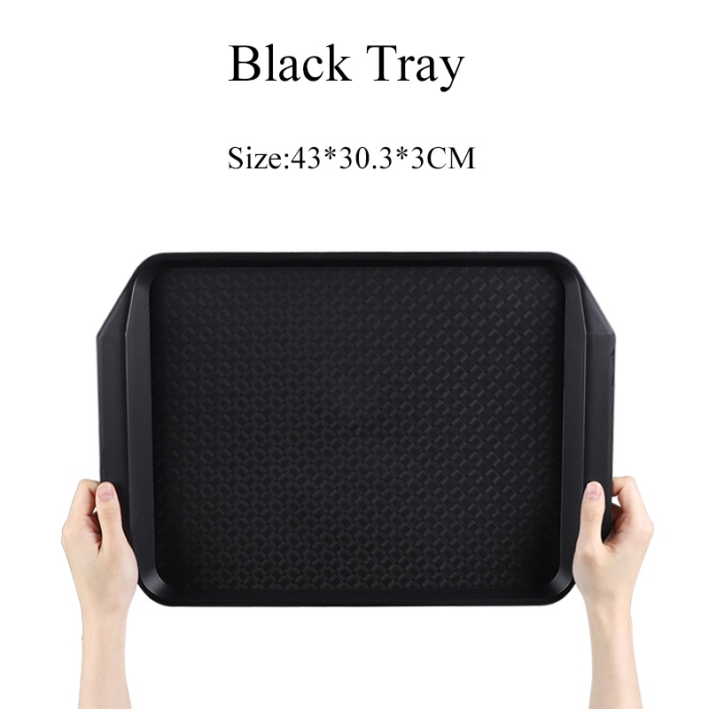 Plastic Food Serving Tray Basket/Anti-Slip Fast Food Tray Fruit Tray ...