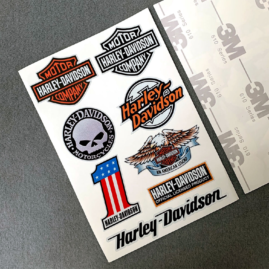 3M Logo Highly Reflective Harley Harley-Davidson Sticker Motorcycle ...