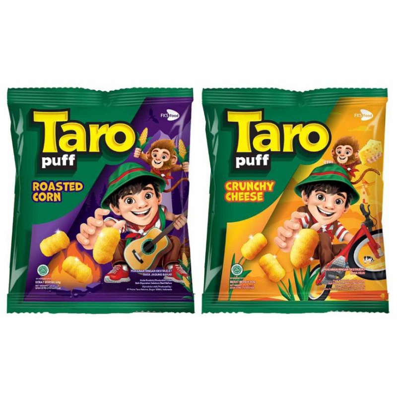 Taro new puff snack Chruncy cheese, roasted corn 60g | Shopee Philippines