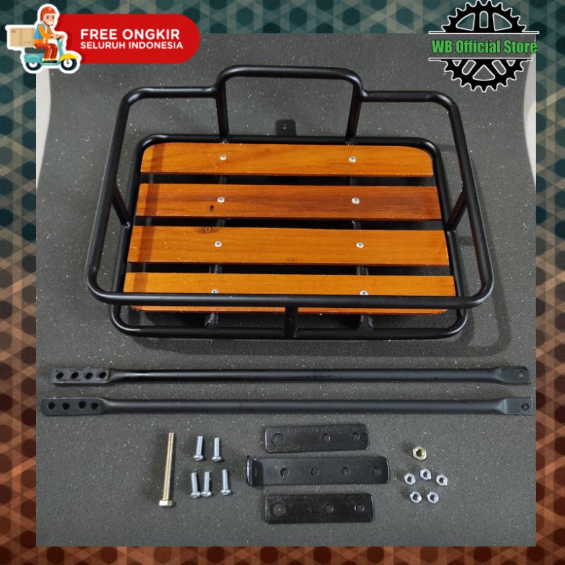 HITAM Fornt Rack Classic Vintage Black Custom Bike Rack - Basket Front ...