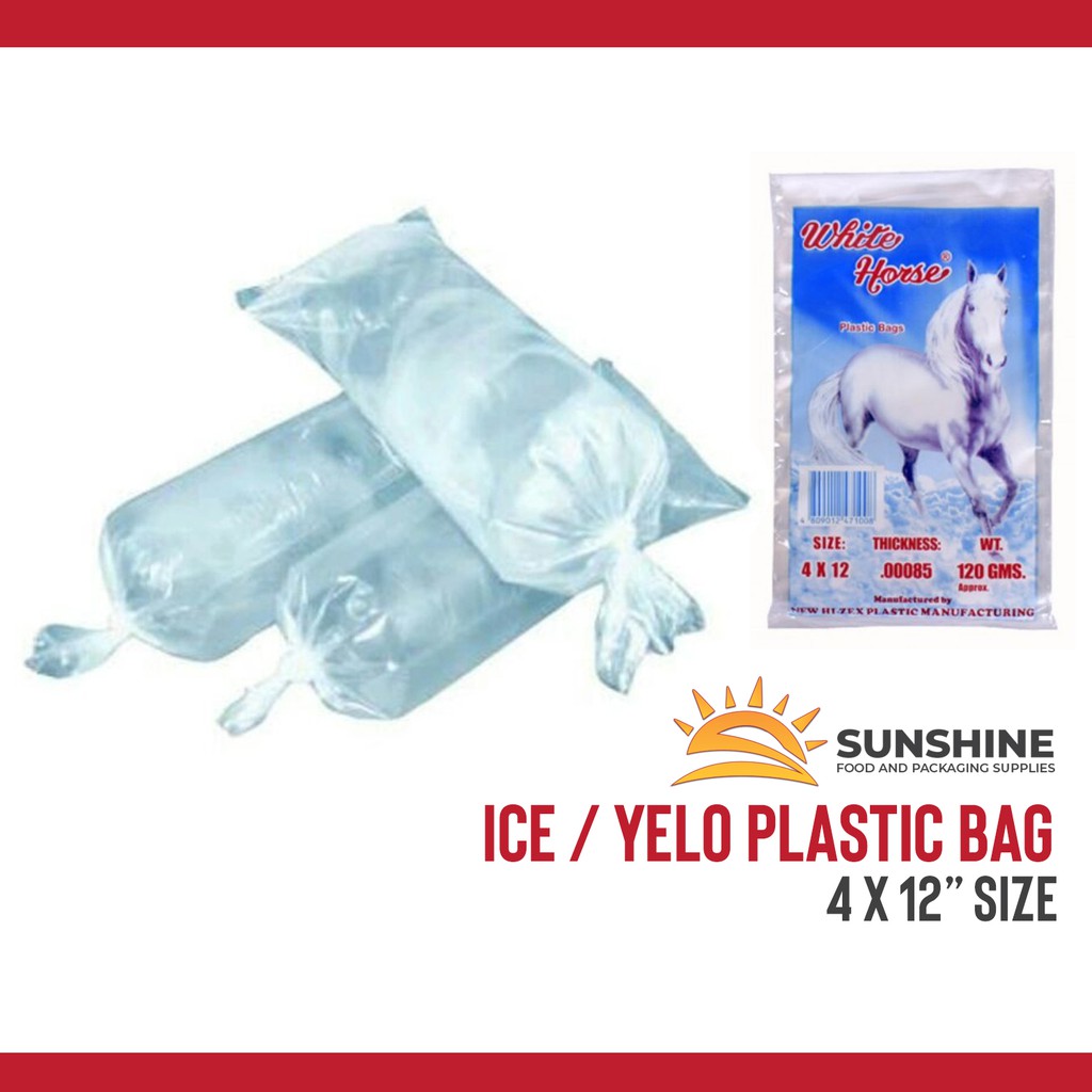 Ice Bag Plastic Yelo Bag 4x12 | Shopee Philippines