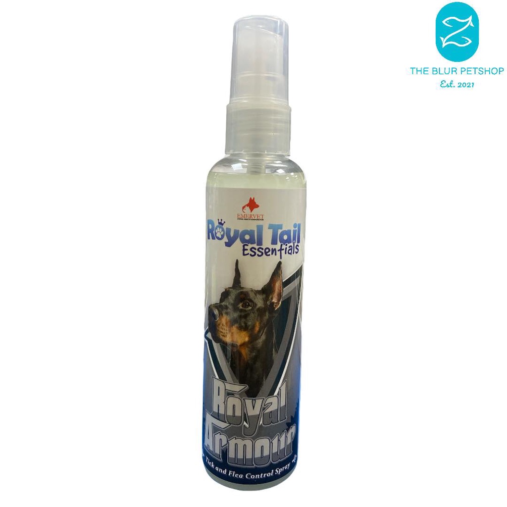 100ml Emervet Royal Tails Fipronil Anti Tick and Flea Control Spray ...
