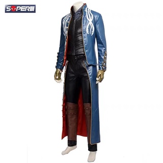 DMC 3 Vergil Cos Cosplay Costume Halloween Uniform Outfit Custom Made ...