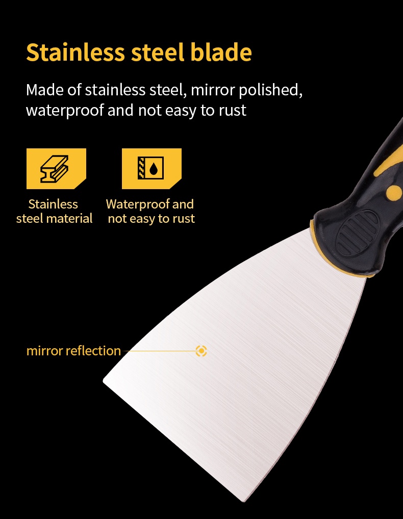 Deli Putty Trowel Soft Grip Stainless Scraper Putty Knife Trowel EDL ...