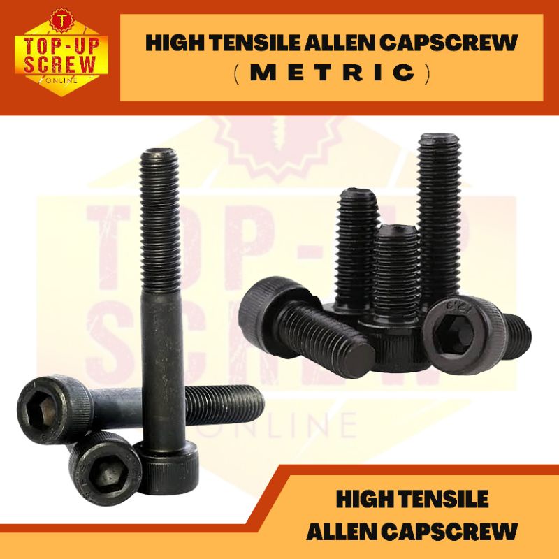 High tensile Allen Capscrew M5, M6, M8 || Sold per 10pcs || METRIC ...