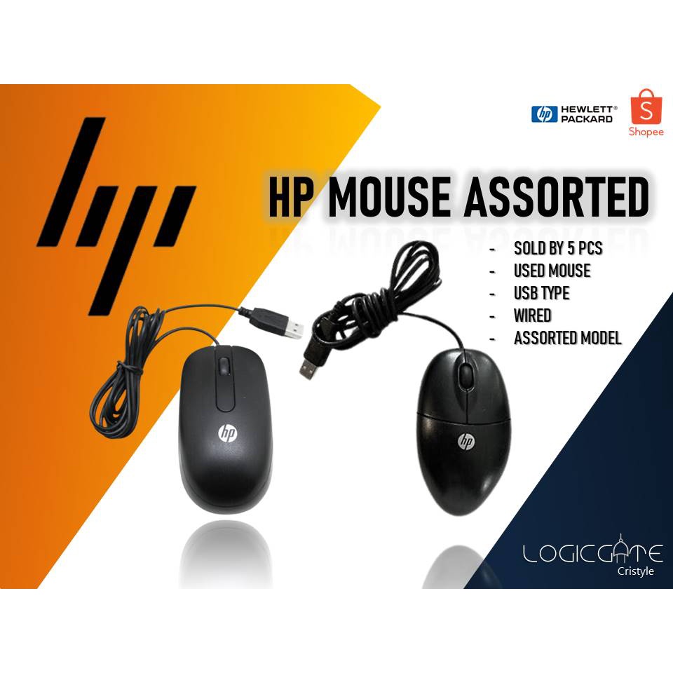 SOLD BY 5 PCS HP MOUSE ASSORTED MODEL USED | Shopee Philippines