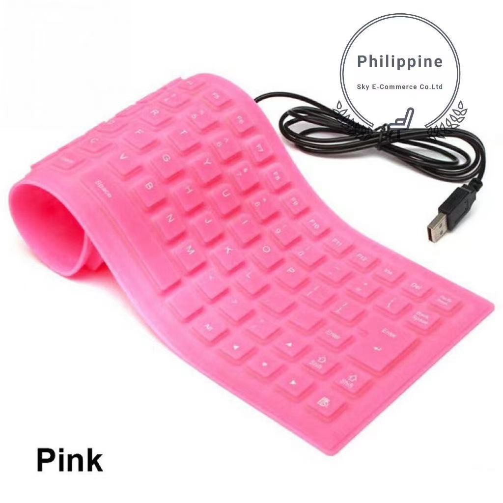 85 Keys Foldable Soft Keyboard Flexible Keyboard Waterproof USB ...