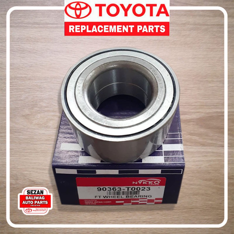 NIKKO JAPAN FRONT WHEEL BEARING TOYOTA VIOS 2ND GEN 2007-2013 1.3 1.5 90363-T0023 | Shopee ...