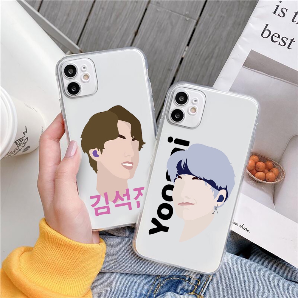 BTS clear phone Case For Samsung Galaxy S22 Ultra 5G / S21 FE / S21 ...