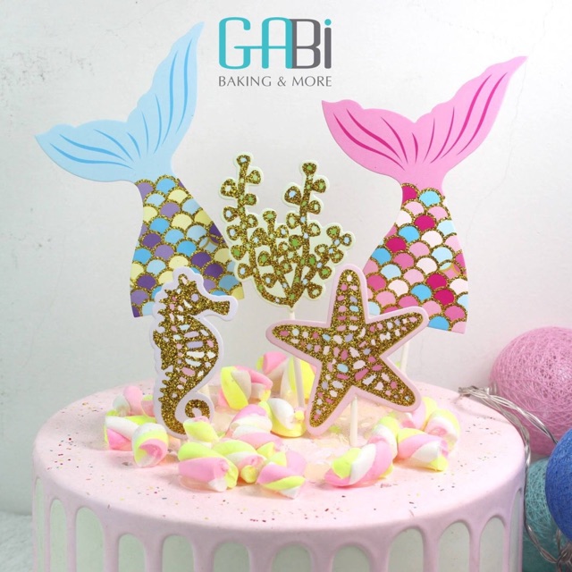 Sea creature cake topper Set | Shopee Philippines