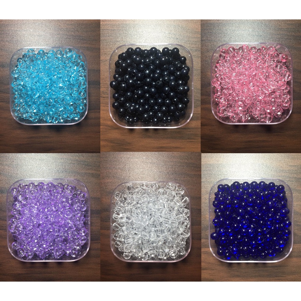 Veeds 100 pcs 6mm DIY Beads Smooth Round bead Charm | Shopee Philippines