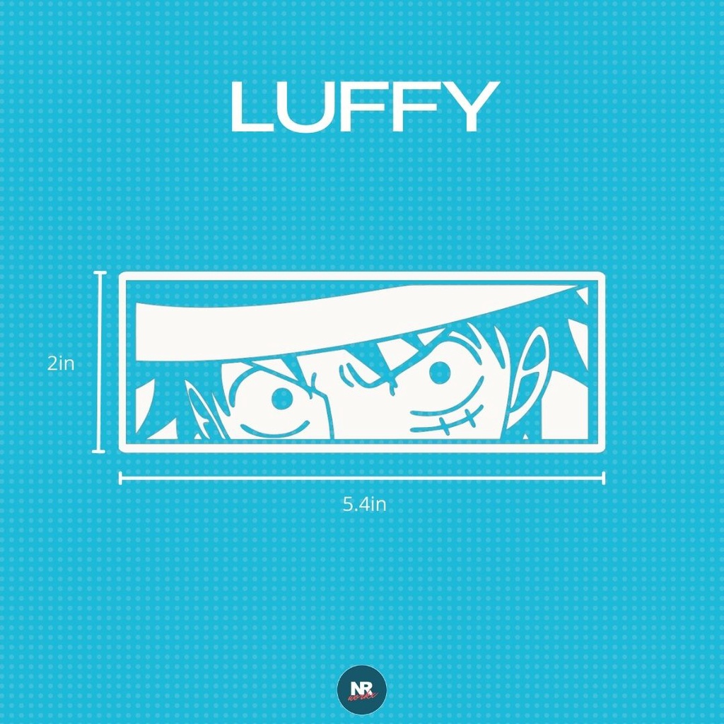 One Piece Characters Luffy Zoro Nami Chopper Vinyl Decal Sticker Anime ...