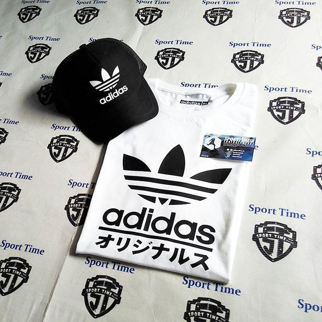 T-shirt Adidas Trefoil Kanji Japan Japan - White || Can CUSTOM Color As ...