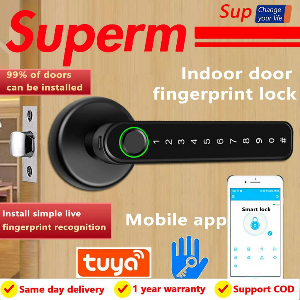 Fingerprint lock Smart Bluetooth fingerprint door lock Security door ...