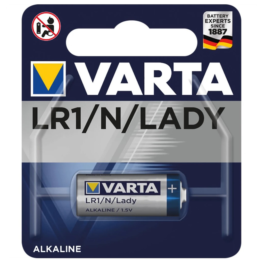 Varta LR1/N/LADY 4001N LADY LR1 1.5V (1pc) Alkaline Battery in Blister ...