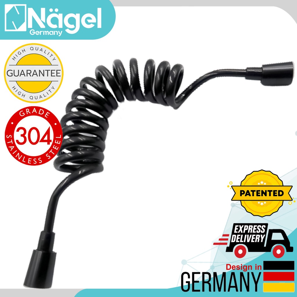 NAGEL High Quality 304 Stainless Telescopic Spiral Shower Bidet ...