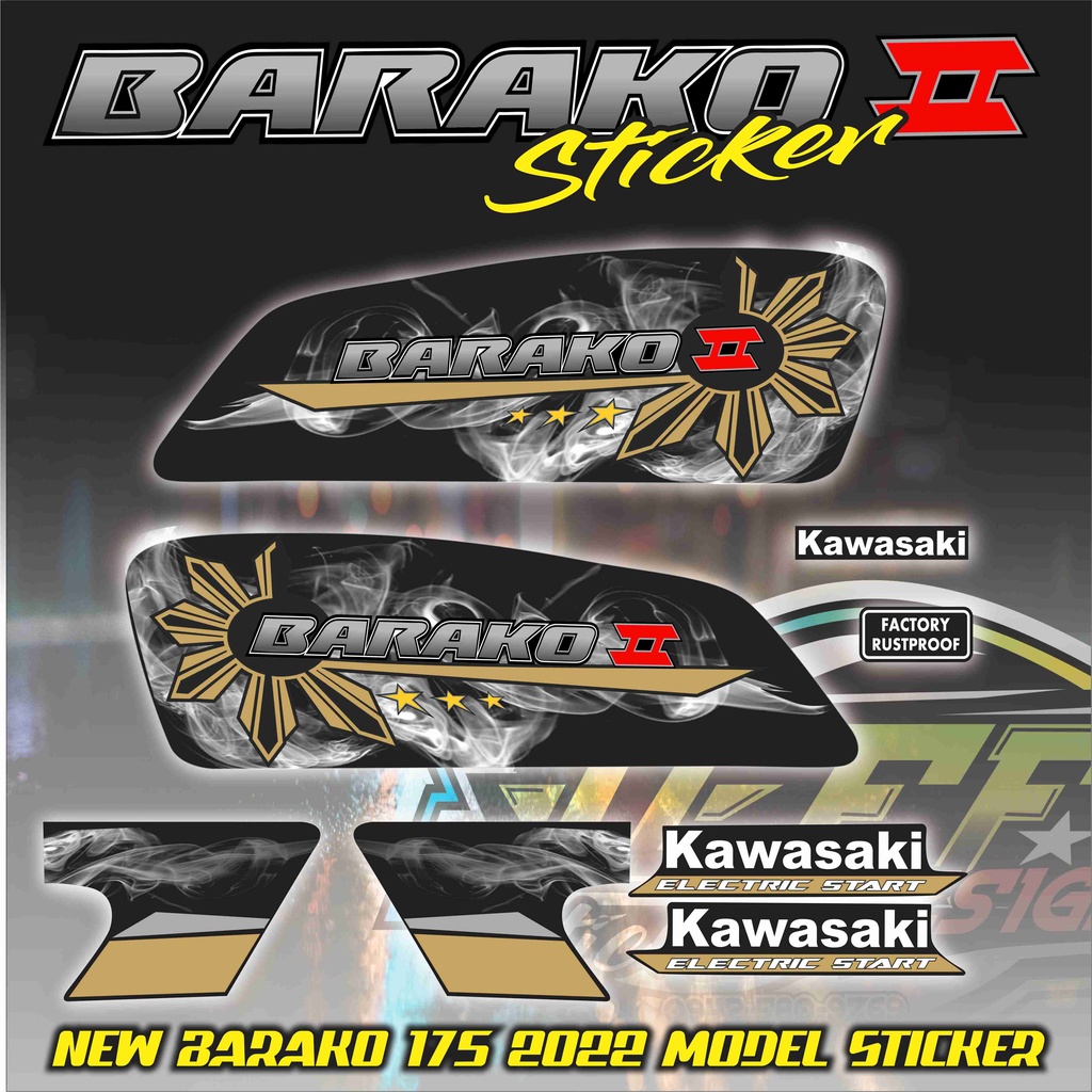 kawasaki barako sticker 2021 model | Shopee Philippines