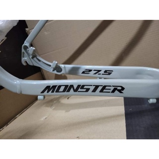 Mountainpeak mtb 27.5 Monster frame medium(glossy Black gray) (matt ...