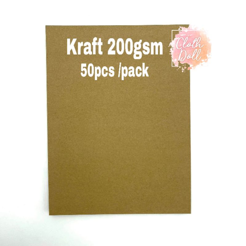 Kraft Paper 200gsm 50pcs per pack | Shopee Philippines