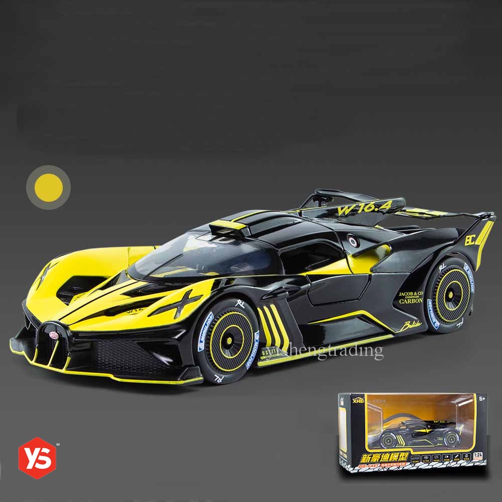 1:24 Scale Bugatti BOLIDE Diecast Model Car Alloy Toys Car Collection ...