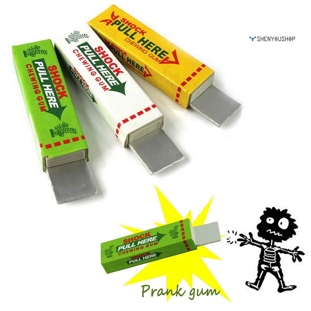 shenyoushop Funny Electric Shocking Shock Chewing Gum Mud April Fool\'s ...