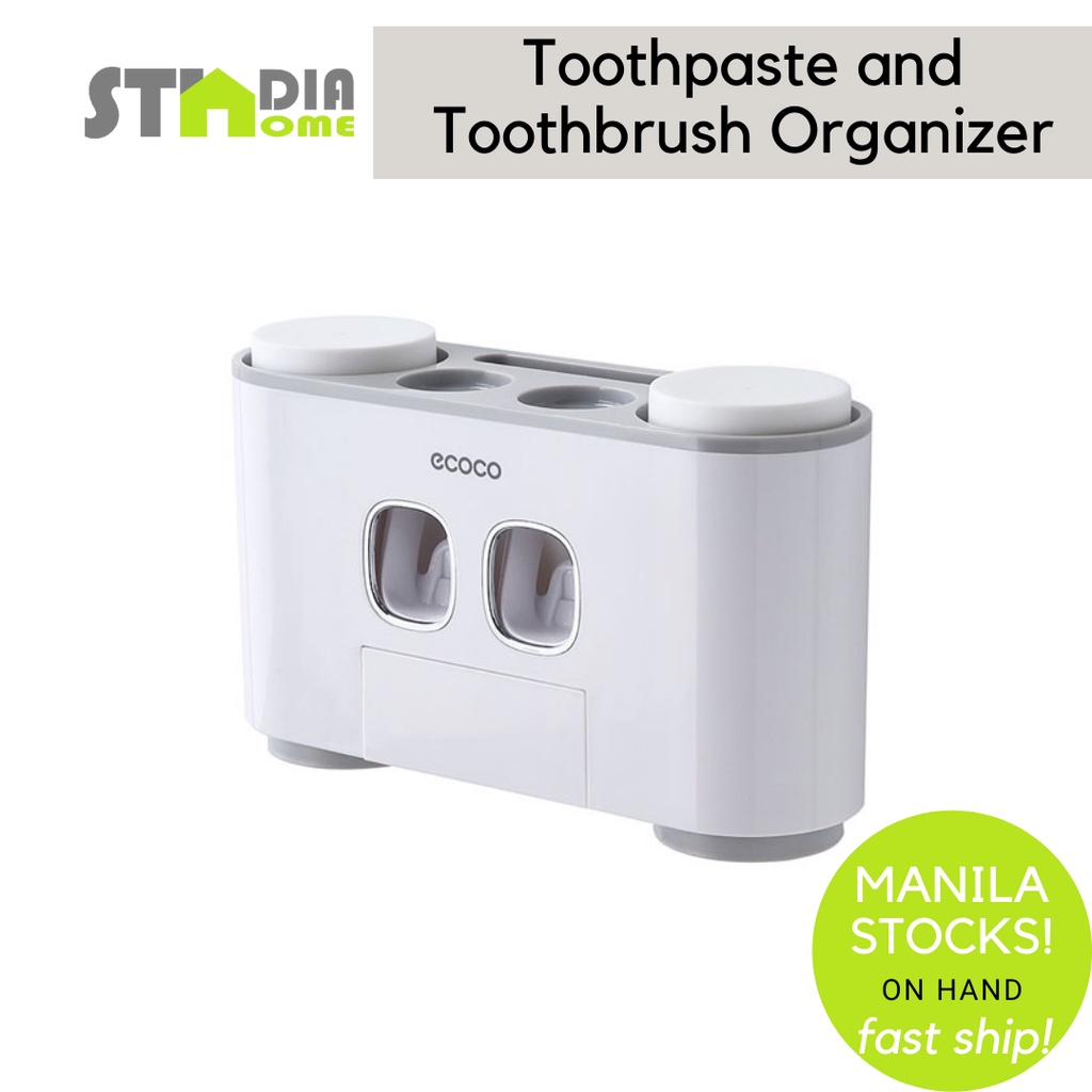 Manila Stock! Two Slot Ecoco Automatic Hands Free Toothpaste Dispenser ...