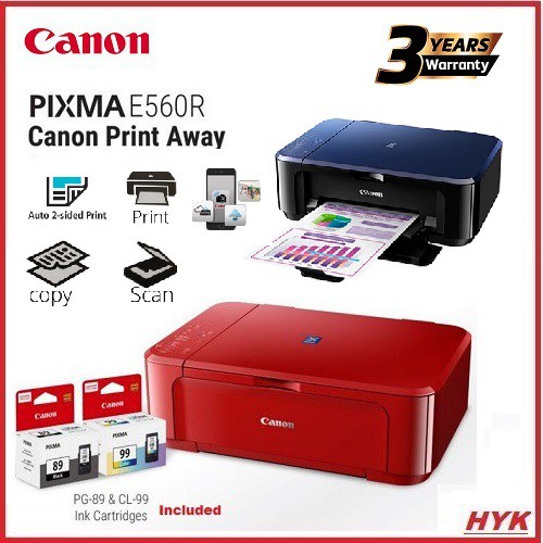Canon PIXMA E560R/E560 Wireless All-In-One Printer (Duplex/Wifi/Print ...