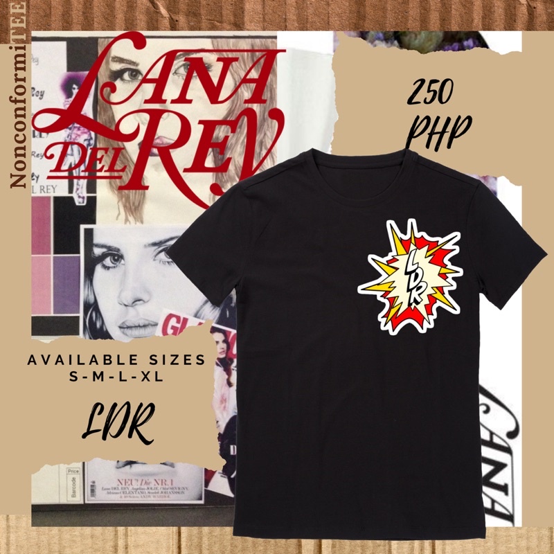 Lana Del Rey Merch Logo of NFR and LDR | Shopee Philippines
