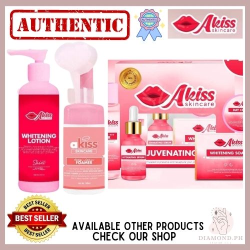 Akiss Rejuvenating Set 4 in 1 WITH SERUM | Akiss Foamwash | Whitening ...