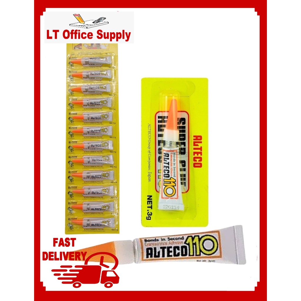 Super Glue AA-teco 110 for metal plastic wood porcelain glass paper ...
