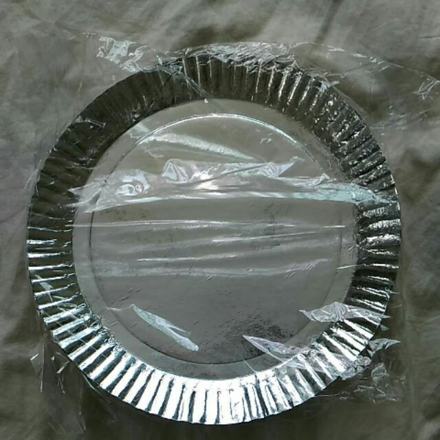 Paper plate silver 9inches 20s | Shopee Philippines
