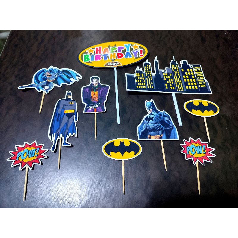 Batman Cake Topper 10pcs | Shopee Philippines