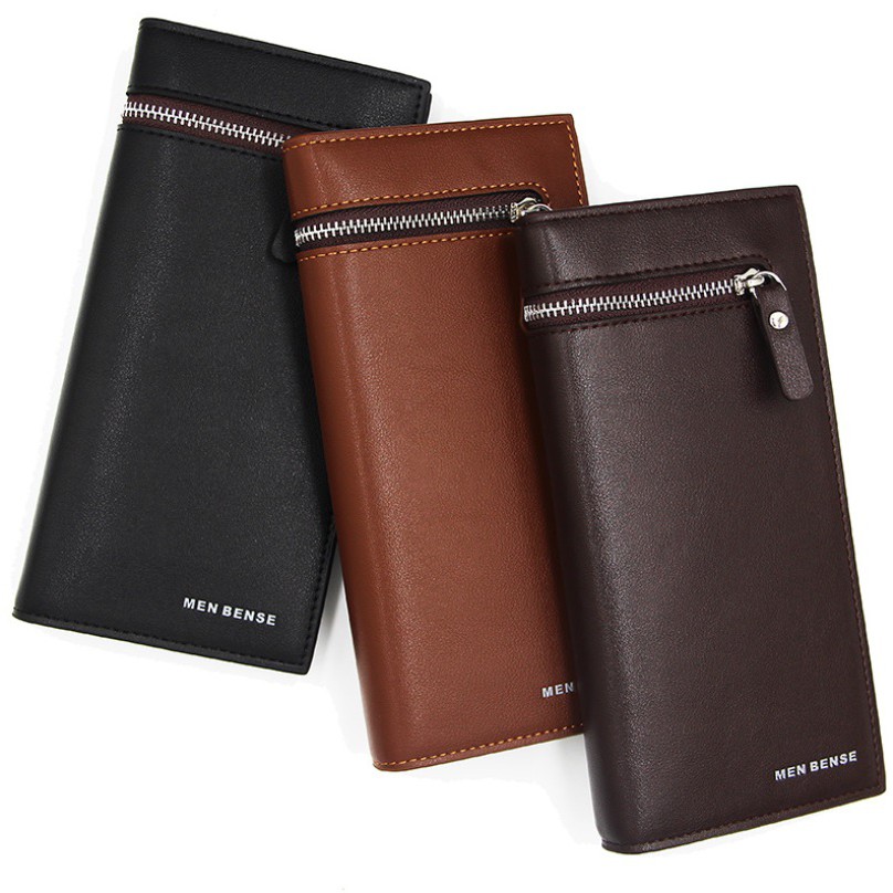 CK 8001 MEN's Long Wallet Imported Leather MEN's Original MEN BENSE MBS ...