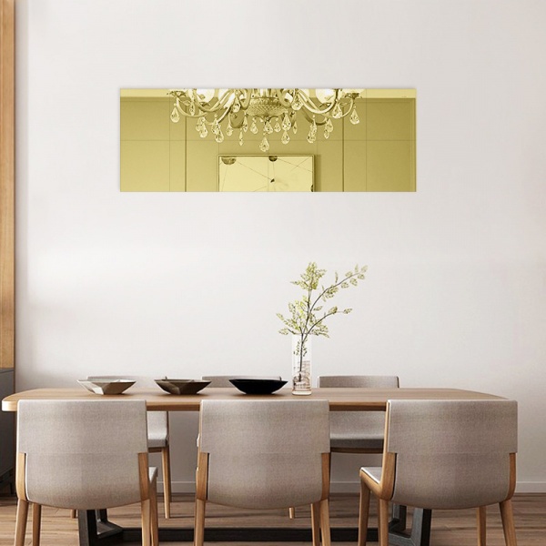 Cozy Square Wall Glass Sticker Model JM225-GLD Size 15 × 15 Cm. Gold ...