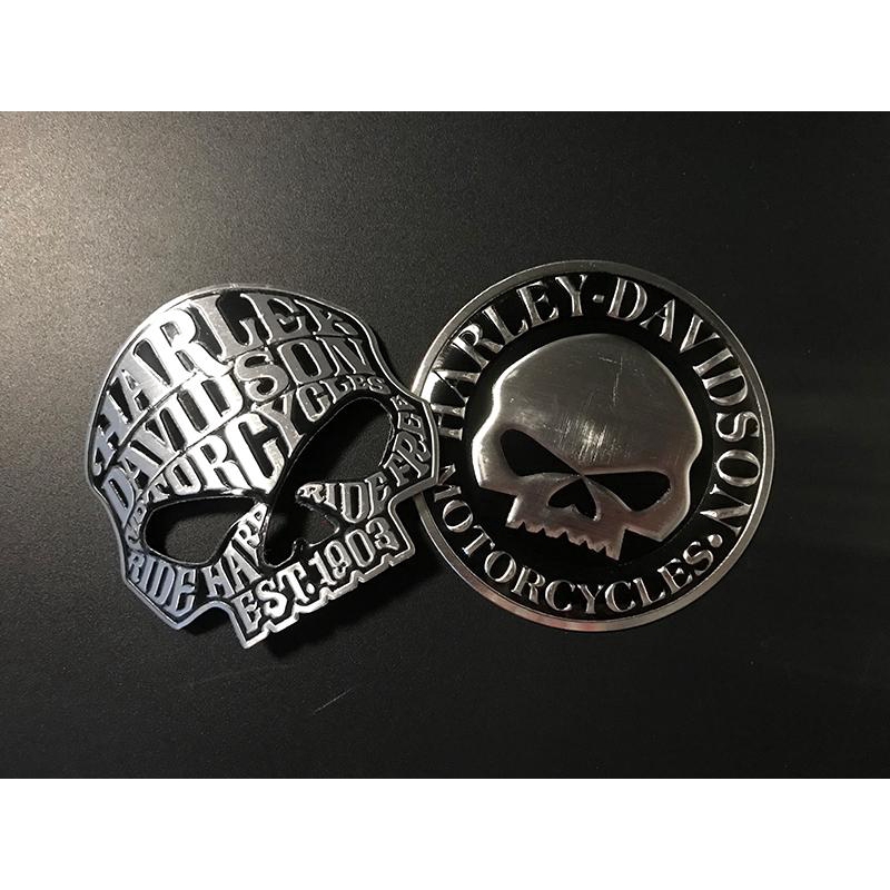 2PCS/Lot Moto Metal Sticker for Harley Aluminum material | Shopee ...