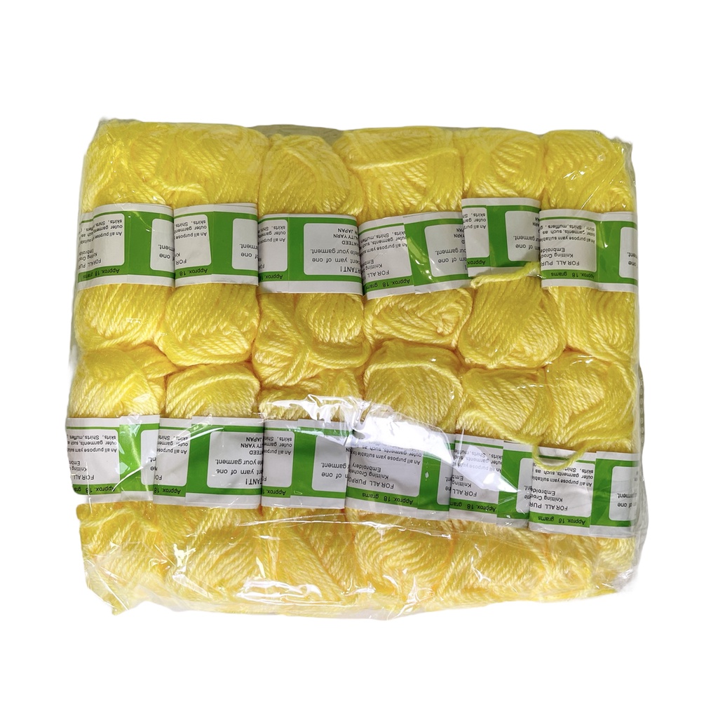 Hand Knitting Yarn l 4 Ply 18 Grams l Sold per Pack (12 pcs) l Made in ...
