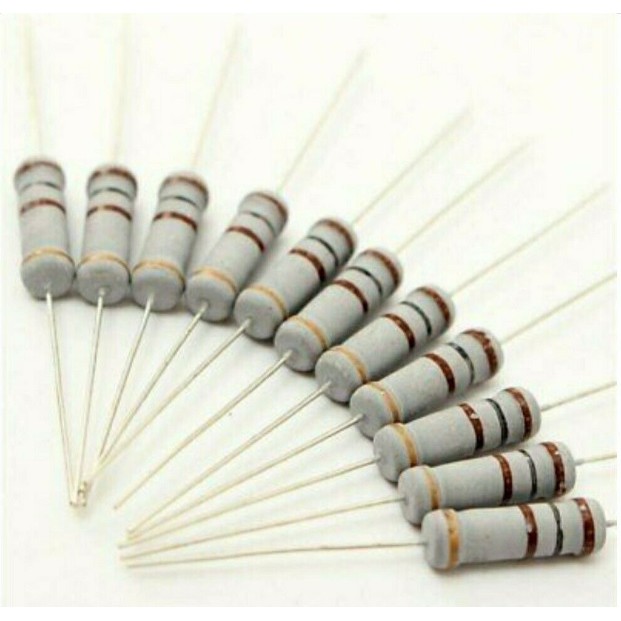 50PCS/LOT 1WATT / 2WATTS CARBON RESISTOR 7R5 (7.5) OHMS UP TO 150R (150 ...