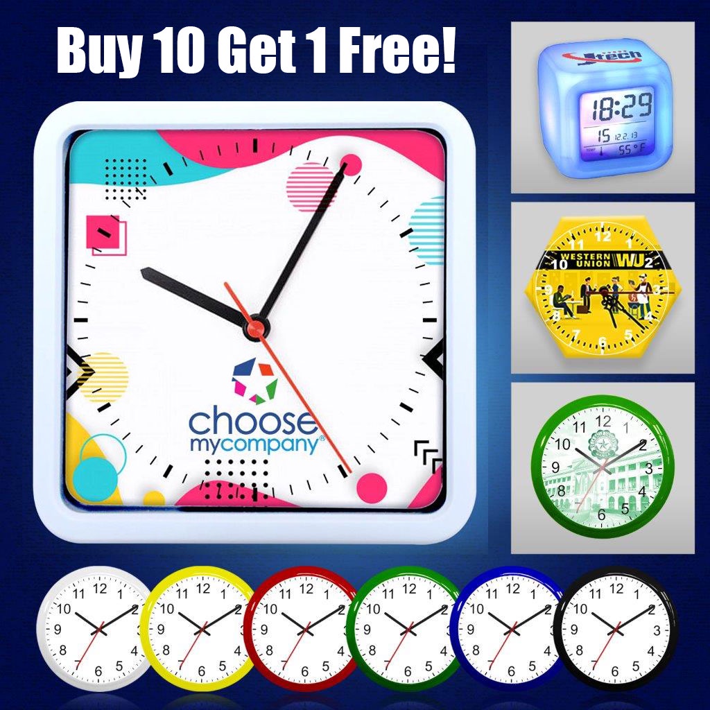 CMYK Customized Acrylic Analog Wall Clock MDF Clock Gifts Giveaway ...