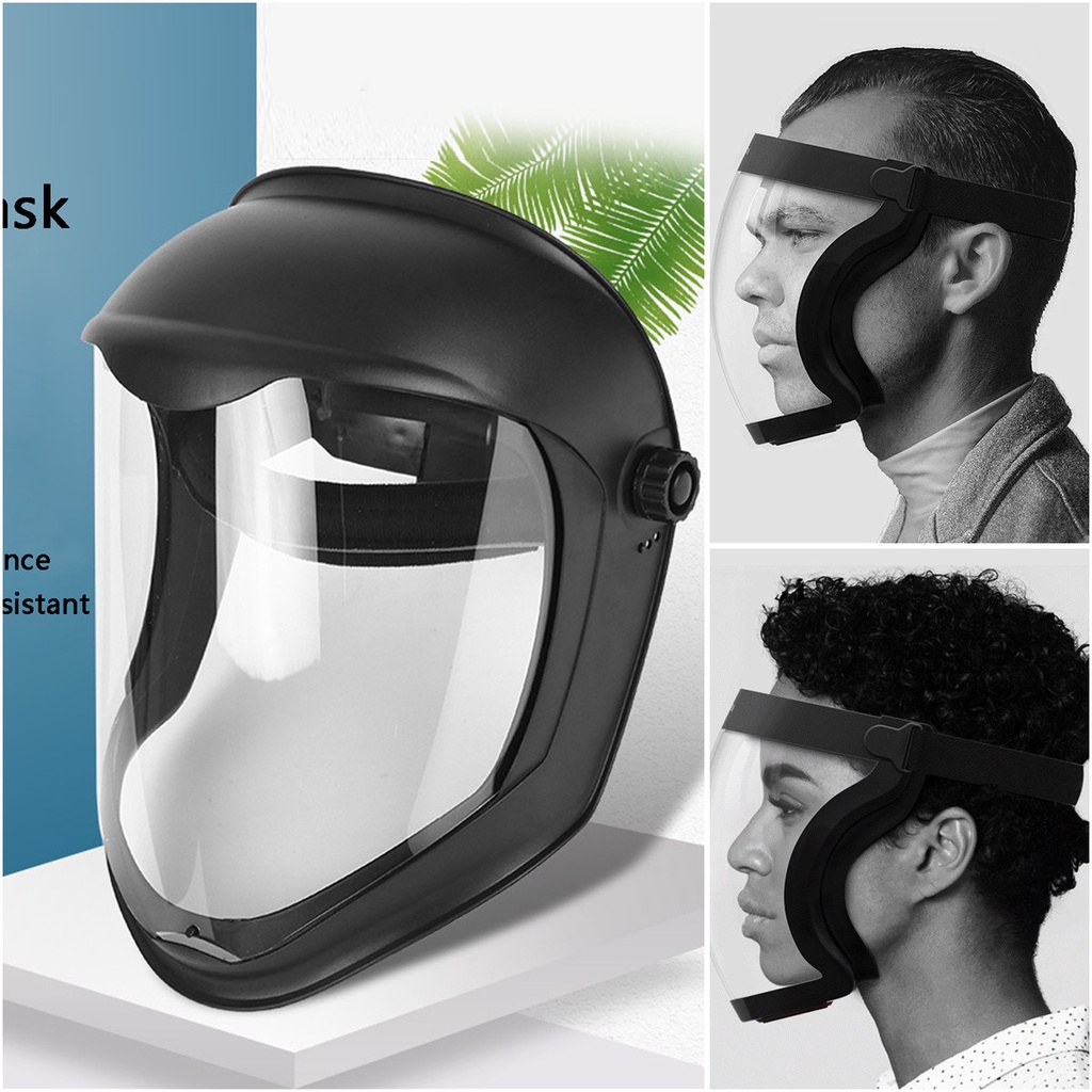 PC Face Reusable Full Face Active Dust Transparent Sports Riding BBNS ...